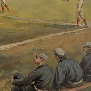 Baseball, L. Prang & Compsany, 1887; 24x36 Inch Print Reproduced From a ...