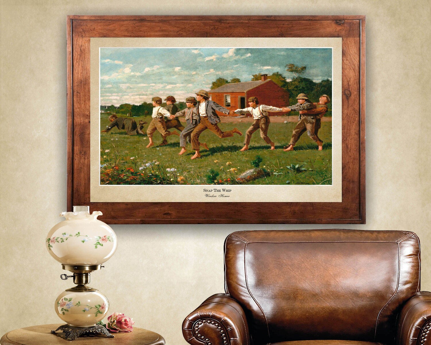 Snap the Whip by Winslow Homer, 1872; 24x36 Inch Print Reproduced From ...