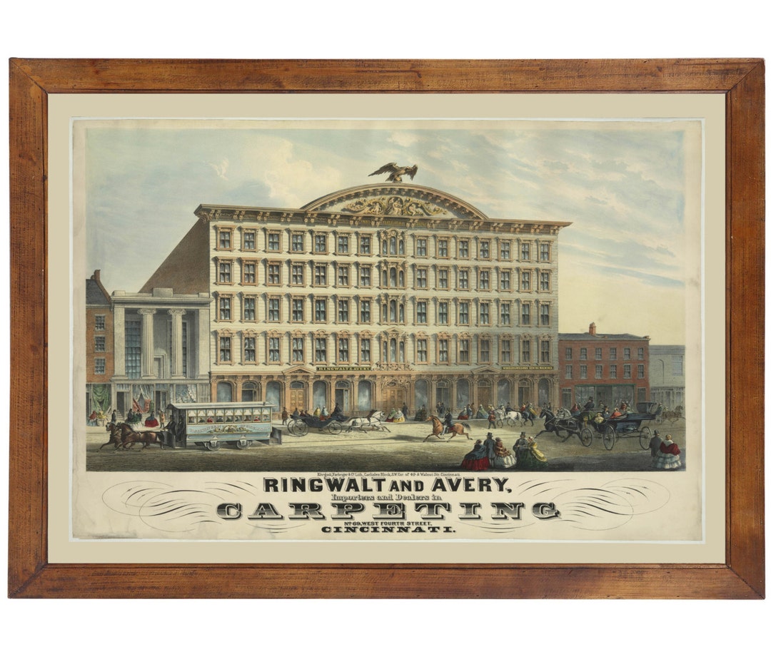 Cincinnati OH, 1800s; 24x36 Inch Print Reproduced From a Vintage ...