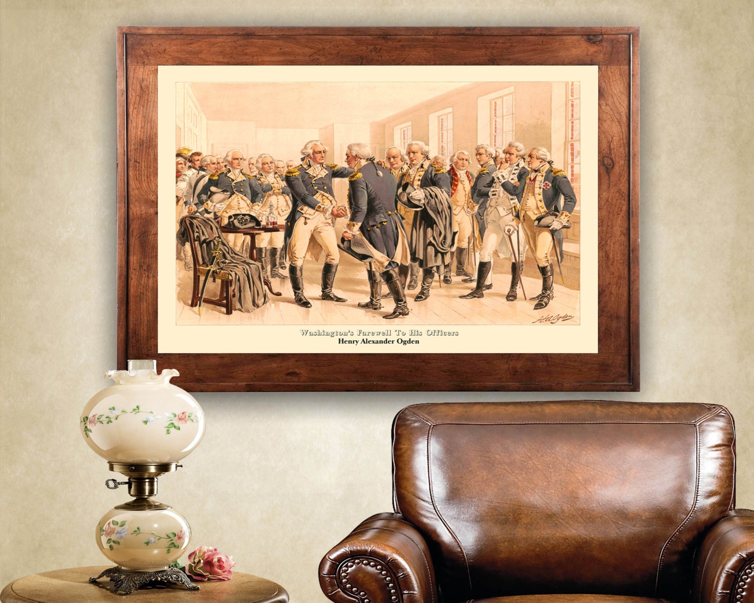 Washington's Farewell to His Officers, Published 1893; 24x36 Inch Print ...
