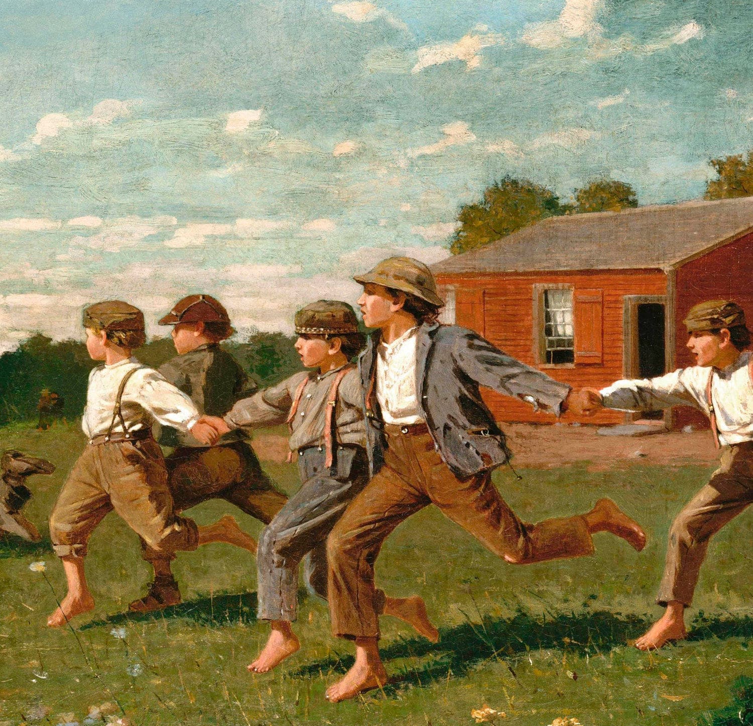 Snap the Whip by Winslow Homer, 1872; 24x36 Inch Print Reproduced From ...