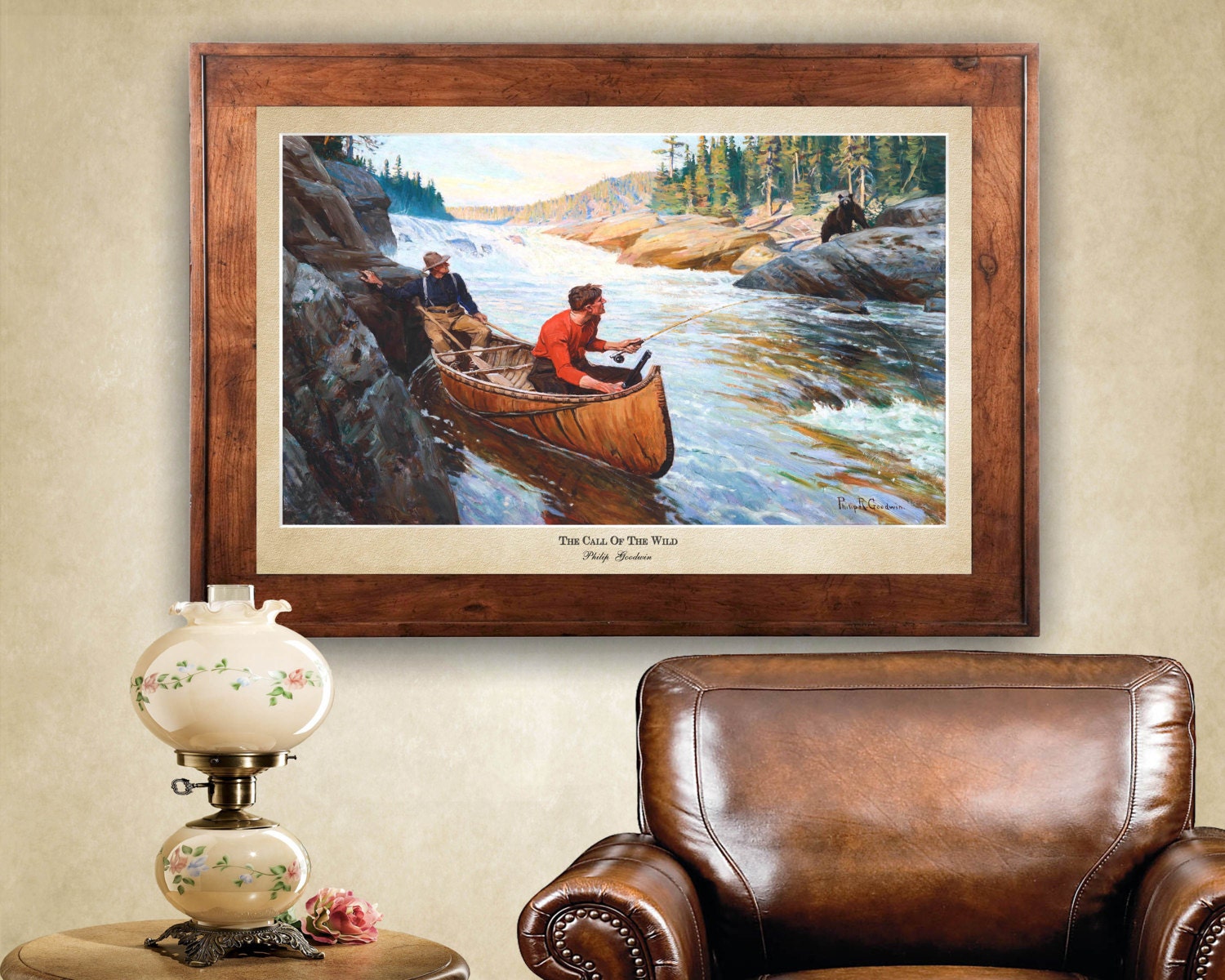 The Call of the Wild by Philip Goodwin 24x36 Inch Print Reproduced From ...