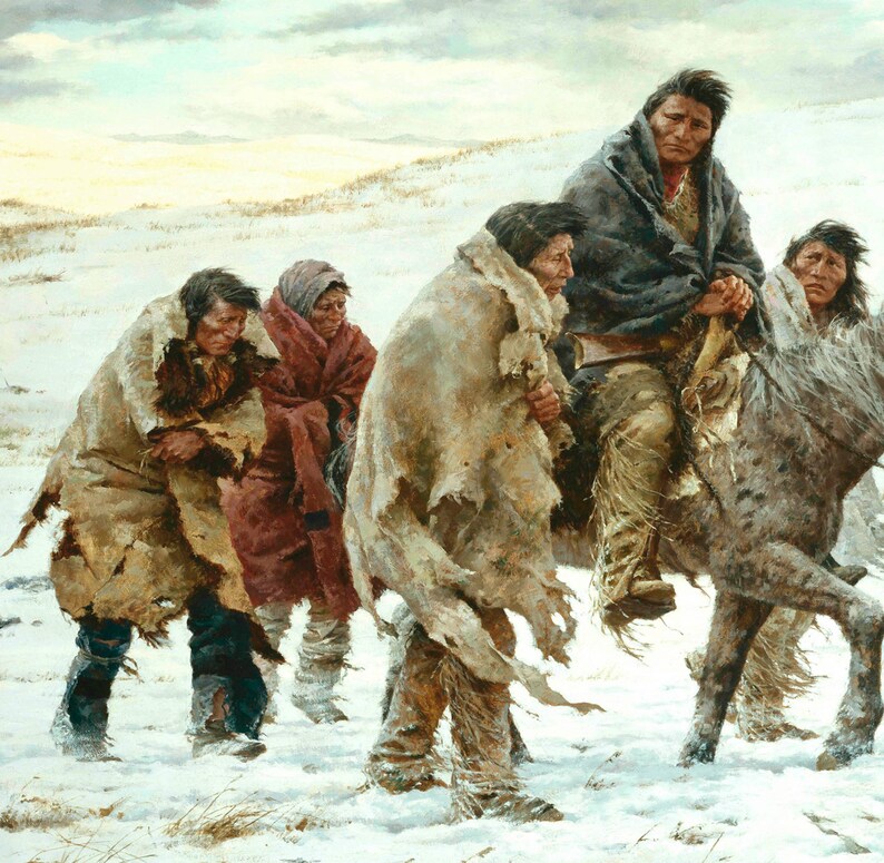 I Will Fight No More Forever Nez Perce Chief Joseph 24x36 | Etsy