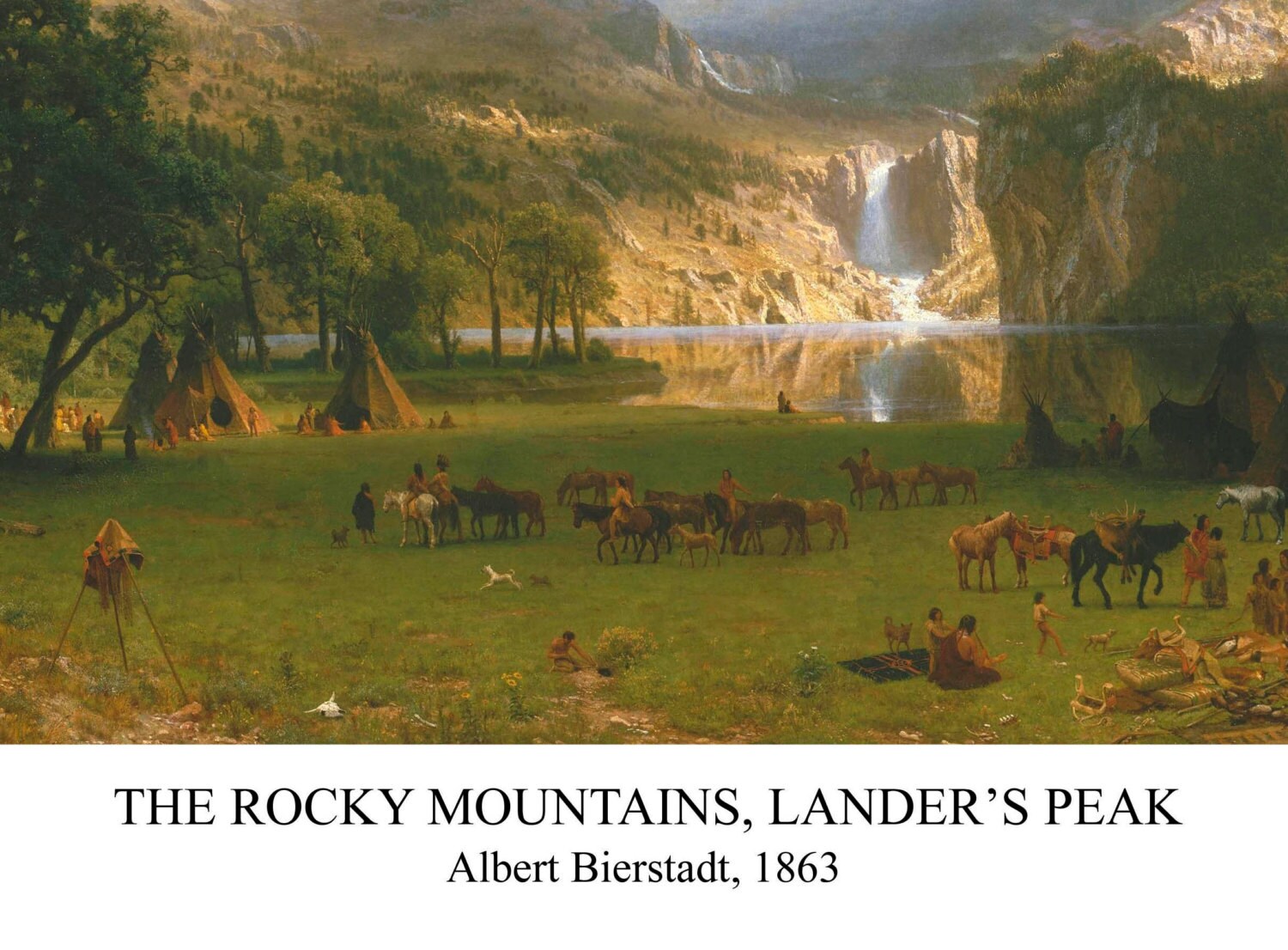 The Rocky Mountains Lander's Peak by Albert Bierstadt - Etsy UK