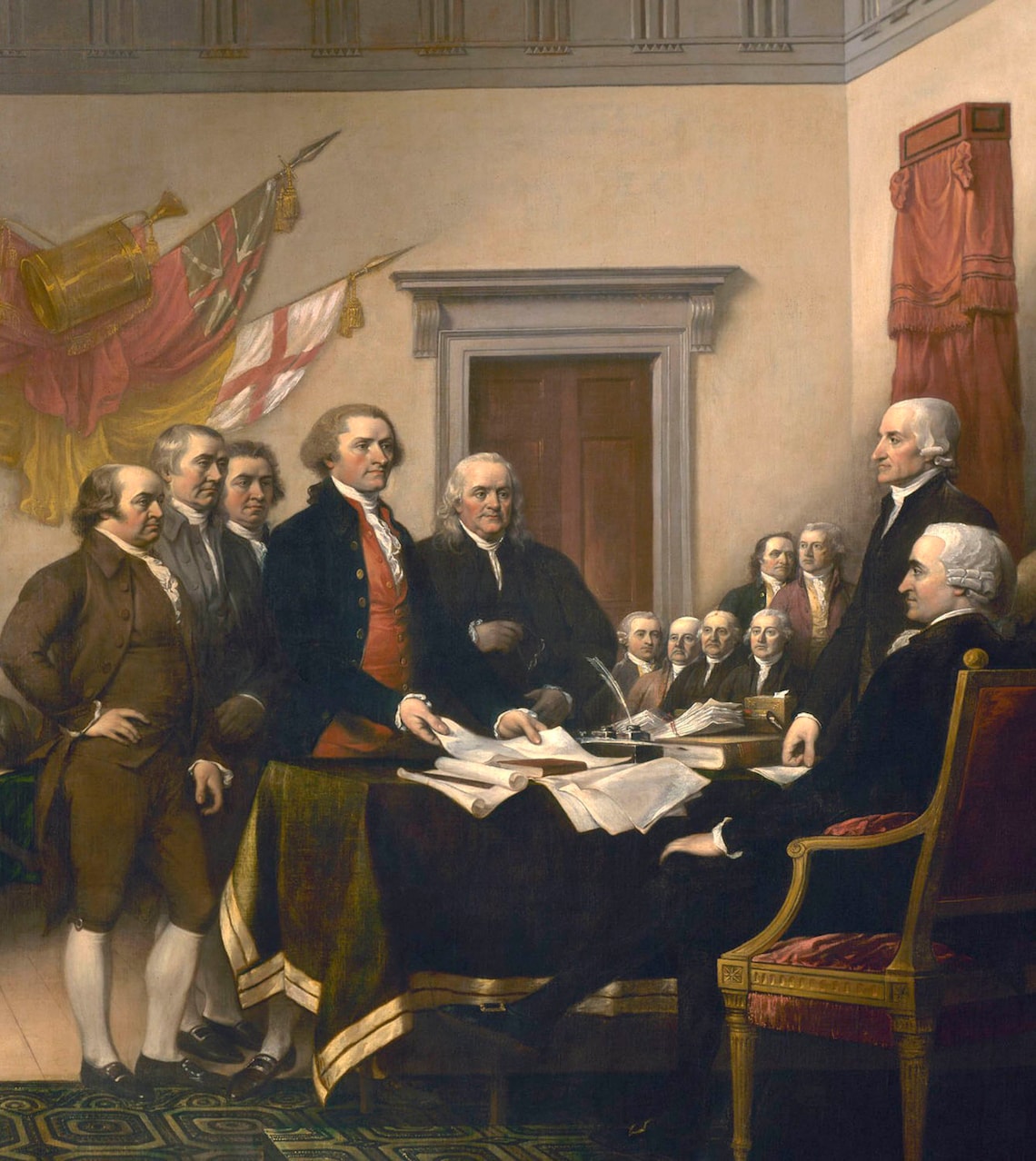 Signing of the Declaration of Independence, John Trumbull 1819; 24x36 ...
