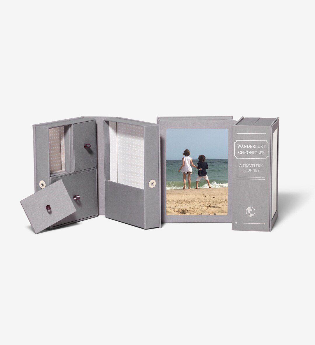 Wanderlust Chronicles: Travel Memory Box| Photo Frame & Keepsake Box in ...