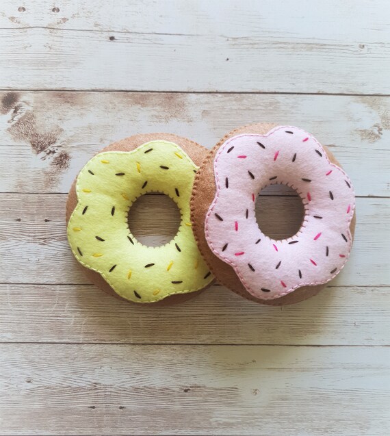 Toys Pretend Play Pretend Play Play food donuts Felt food donuts Donuts ...