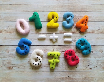 Felt Stuffed Numbers Numbers Set for Kids Educational Toy - Etsy