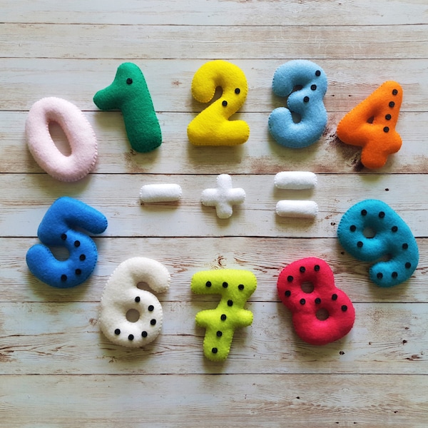 Felt Numbers - Etsy