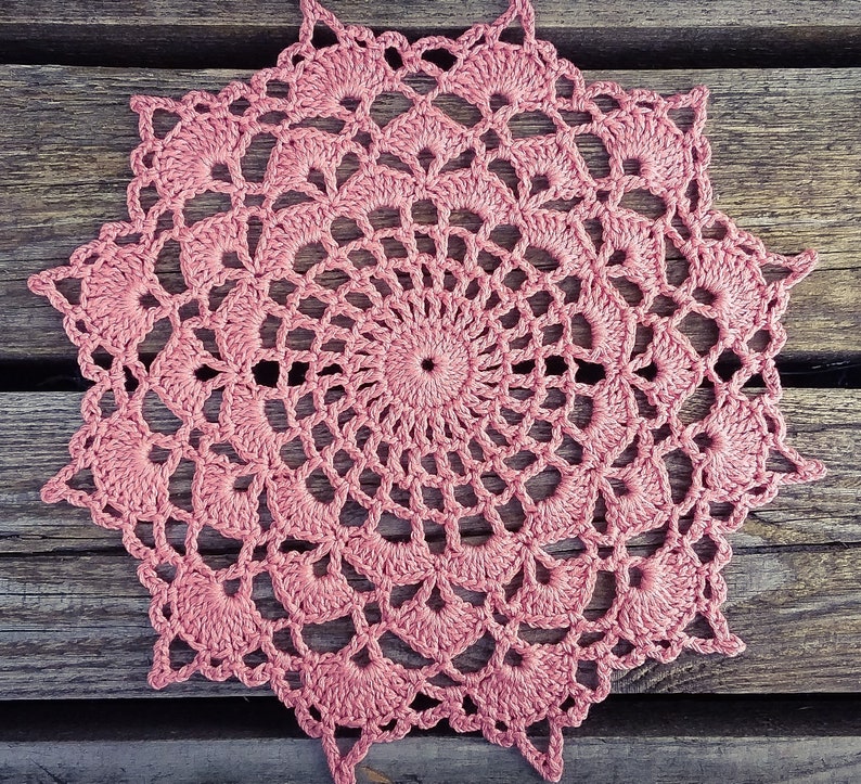 CROCHET PATTERN Charming Shells Doily Written Pattern PDF - Etsy