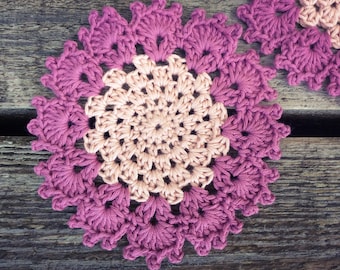 CROCHET PATTERN Tea Rose Doily Written Pattern PDF - Etsy