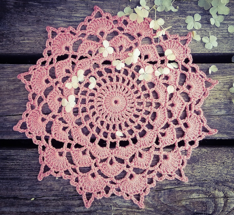 CROCHET PATTERN Charming Shells Doily Written Pattern PDF - Etsy