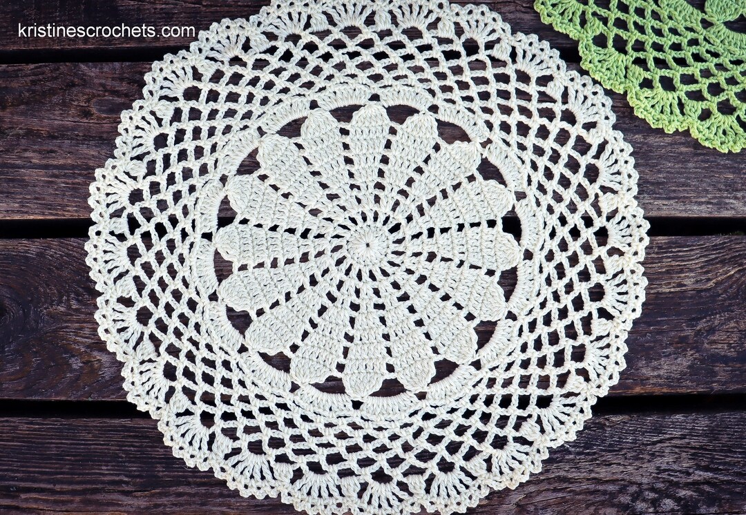 CROCHET PATTERN - Delicate Lace Doily Written Pattern PDF | English - Etsy