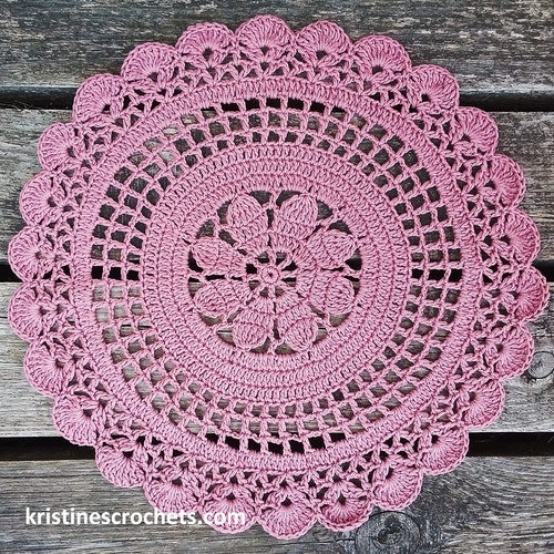 CROCHET PATTERN Tea Rose Doily Written Pattern PDF - Etsy