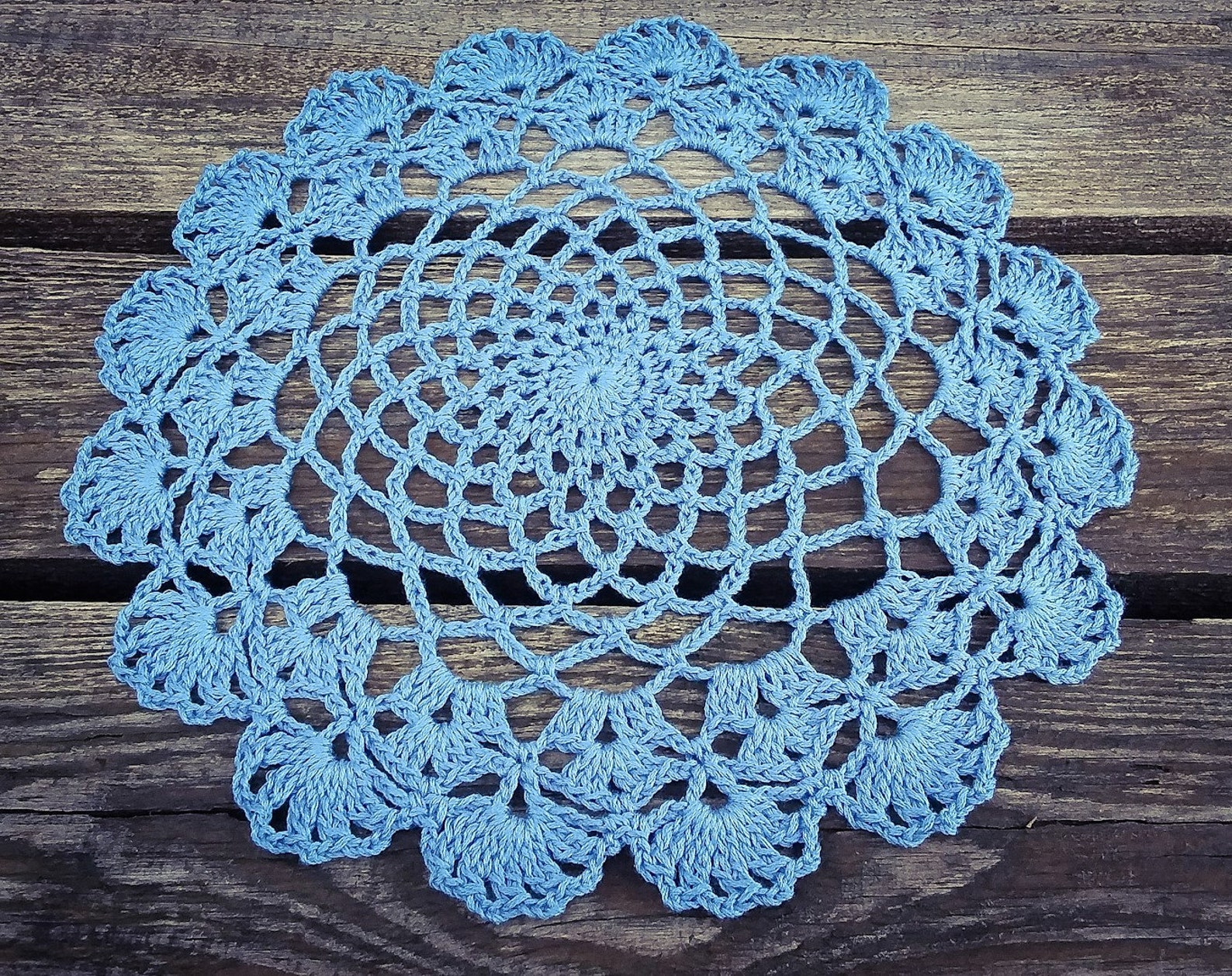 CROCHET PATTERN Seashells Doily Written Pattern PDF - Etsy