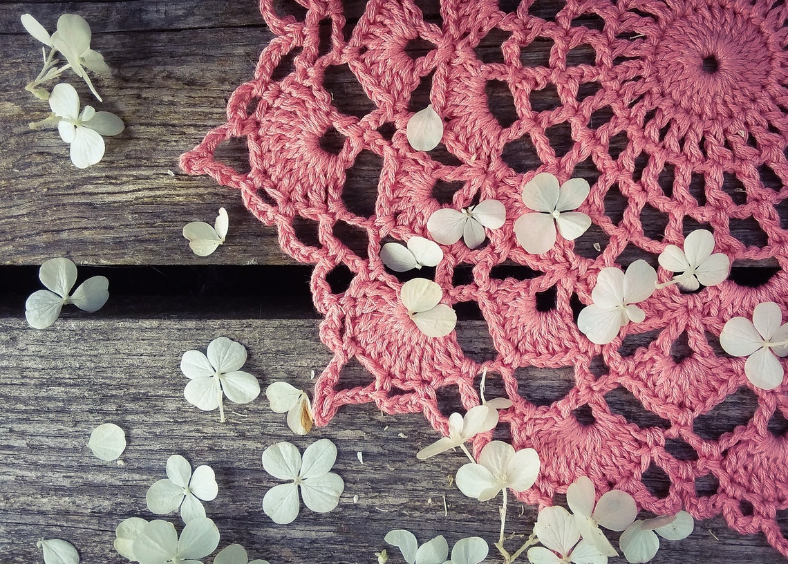 CROCHET PATTERN Charming Shells Doily Written Pattern PDF - Etsy