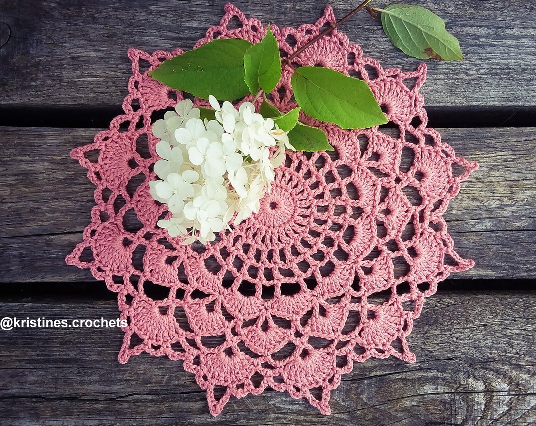 CROCHET PATTERN - Charming Shells Doily Written Pattern PDF | English ...
