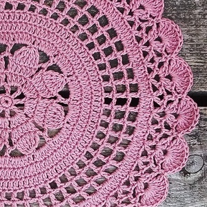 CROCHET PATTERN - Tea Rose Doily Written Pattern PDF | English - Etsy