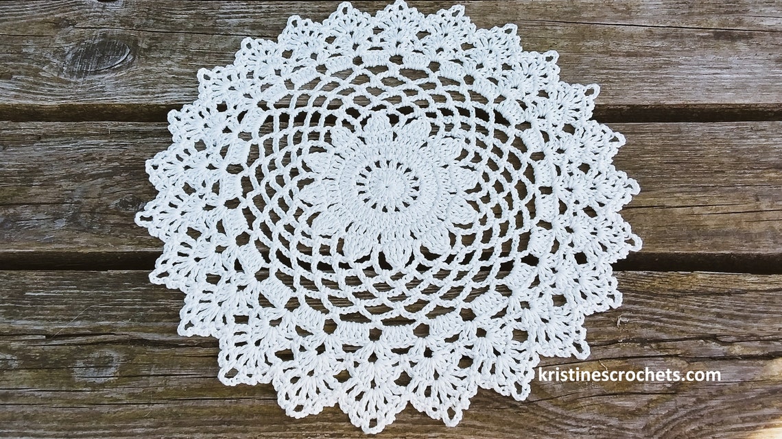 CROCHET PATTERN Pretty Daisy Doily Written Pattern PDF | Etsy