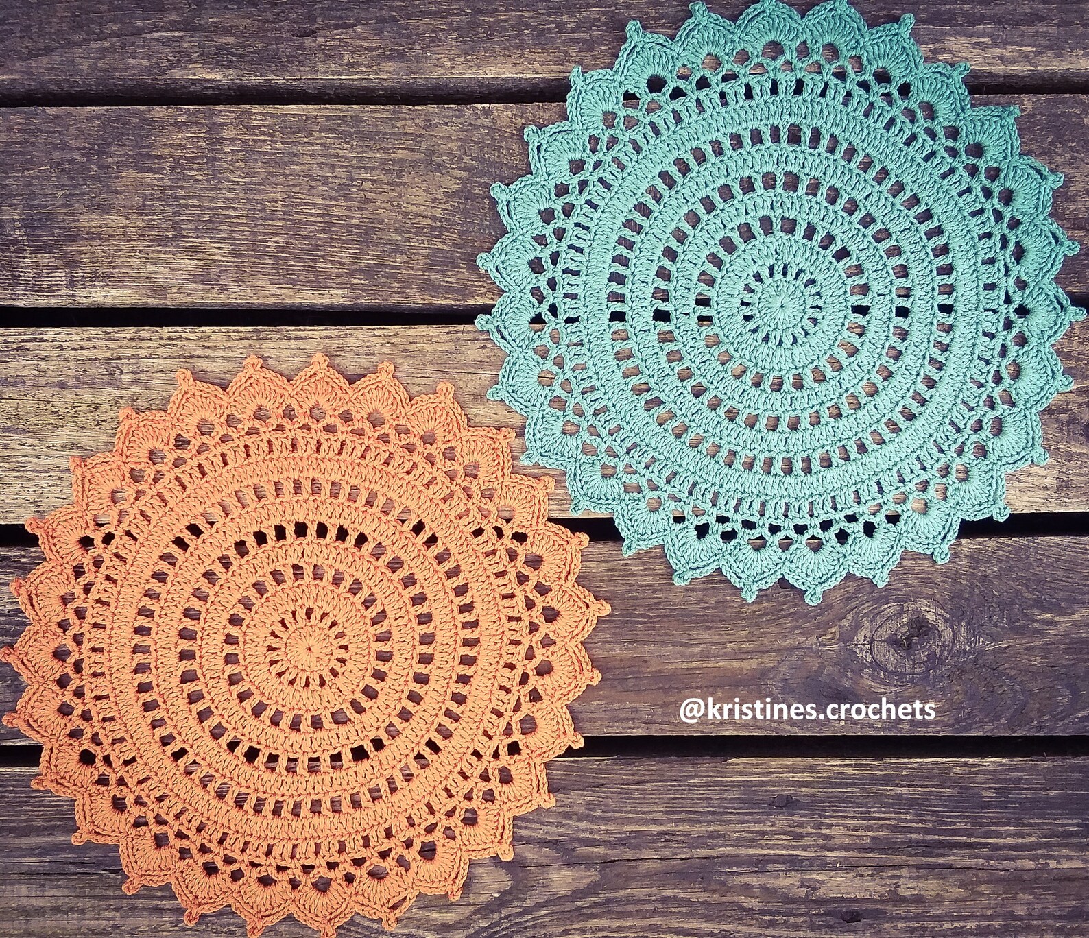 CROCHET PATTERN - Decorative Doily Placemat Written Pattern PDF ...