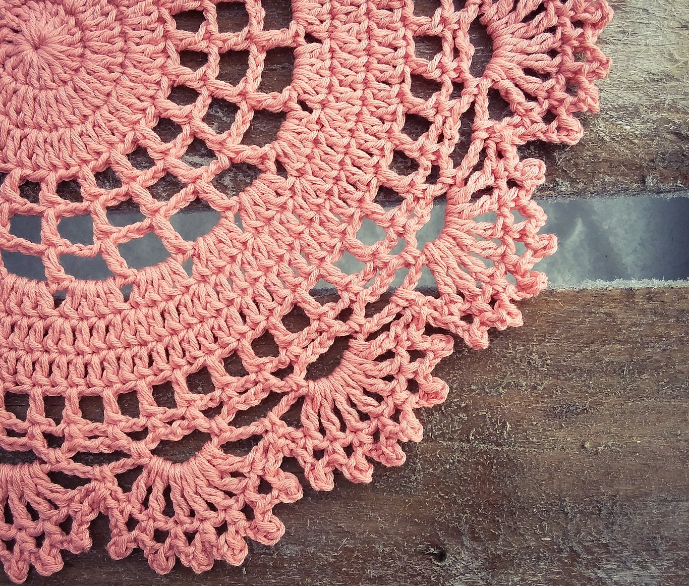 CROCHET PATTERN Peachy Peaks Doily Written Pattern PDF - Etsy