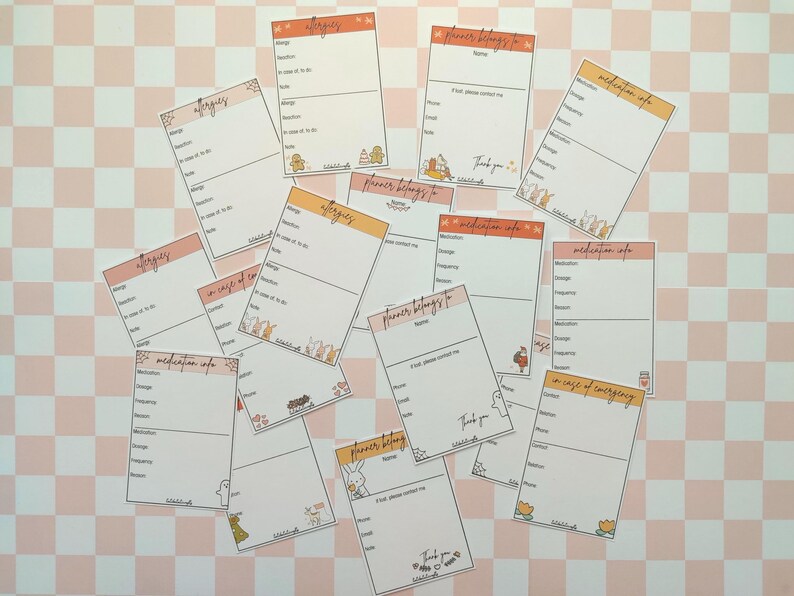 Printable Planner Cards Bundle – 16 Seasonal Inserts | Halloween, Xmas ...