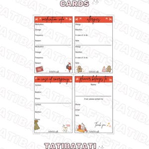 Printable Planner Cards Bundle – 16 Seasonal Inserts | Halloween, Xmas ...