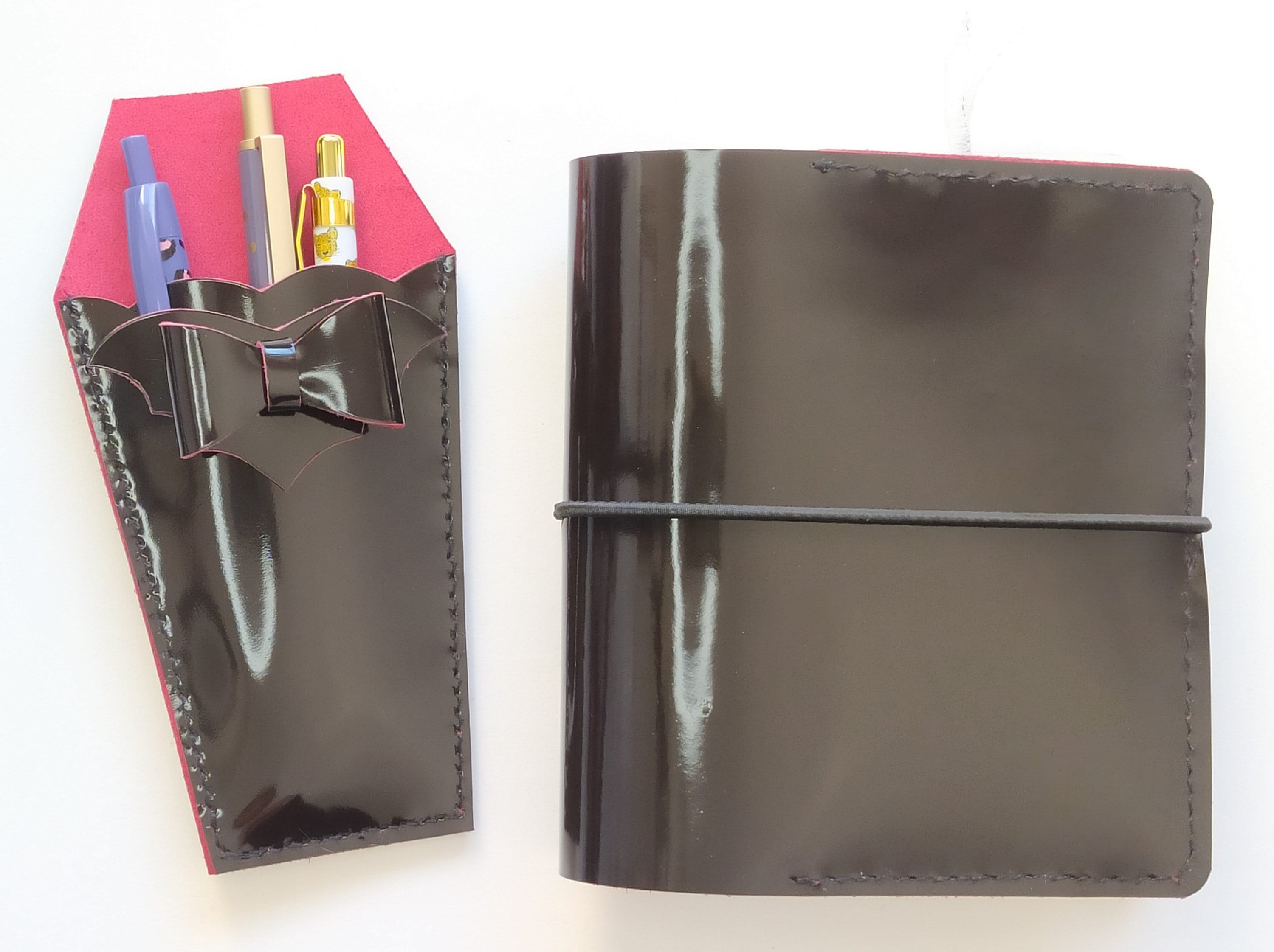 Gothic Leather Discbound Planner & Coffin Pen Sleeve/planning Starter ...