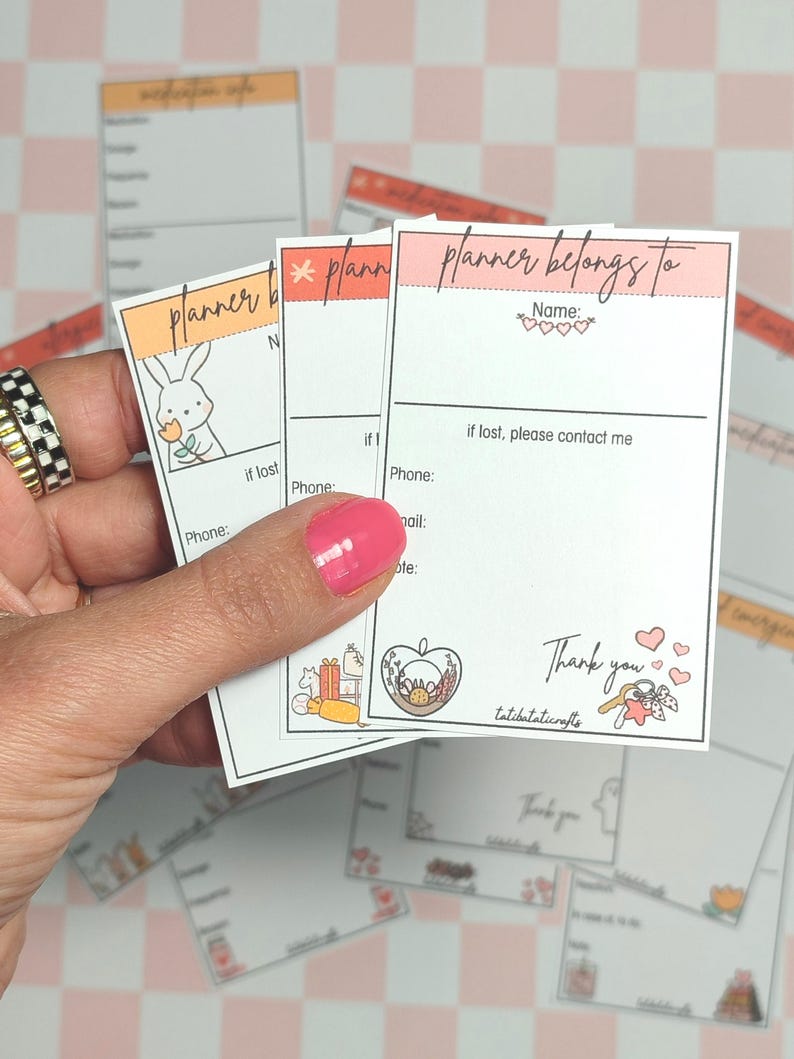 Printable Planner Cards Bundle – 16 Seasonal Inserts | Halloween, Xmas ...