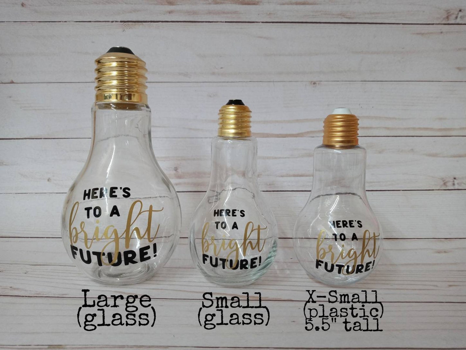 Here's to a Bright Future Light Bulb Gift Graduation - Etsy