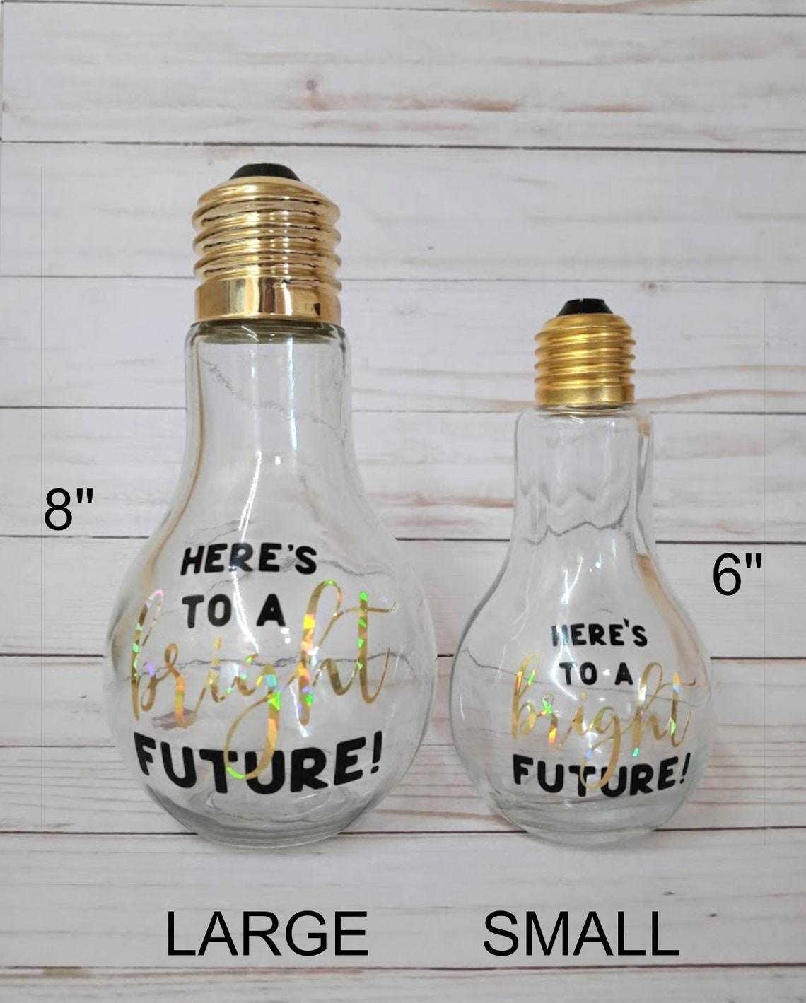 Here's to a bright future Light Bulb Gift Graduation | Etsy