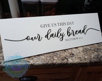 Our Daily Bread Sign | Etsy