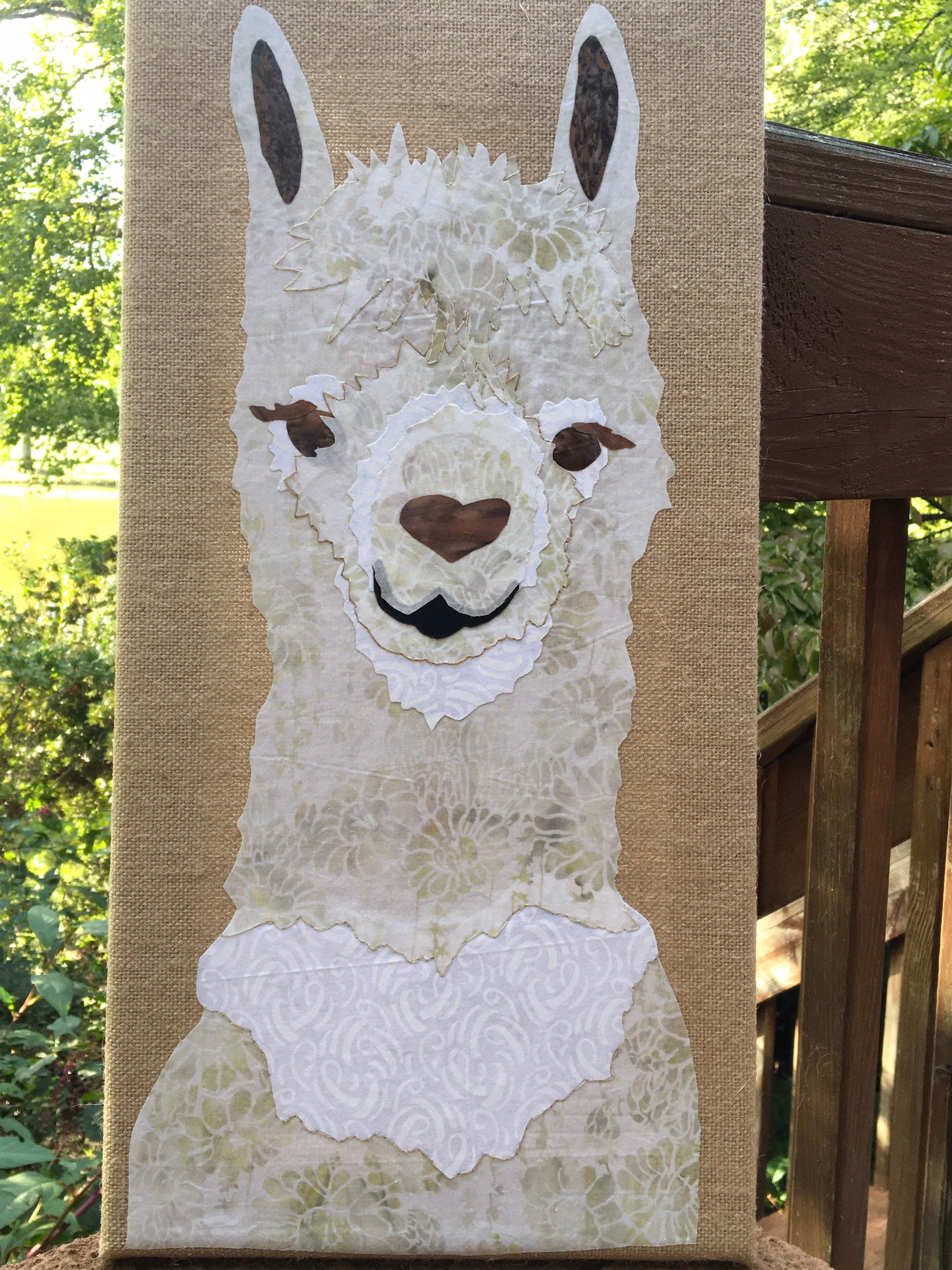 ORIGINAL Alpaca Appliqué Wall Art/Alpaca Art/Alpaca/Alpaca | Etsy