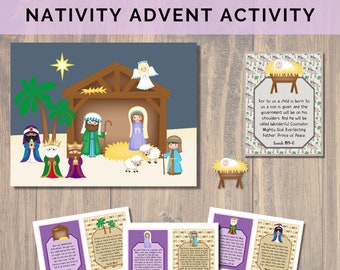 Countdown to Christmas Printable Advent Calendar Labels - Etsy