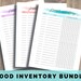 Printable Kitchen Inventory Bundle, Freezer Inventory, Pantry Inventory ...