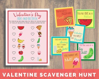 Valentine's Day Scavenger Hunt Printable, Valentine Game for Kids ...