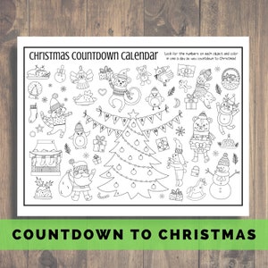 Advent Calendar for Kids, Countdown to Christmas, Advent Calendar ...