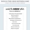 Editable Would the Grad Rather Printable Graduation Games, This or That ...