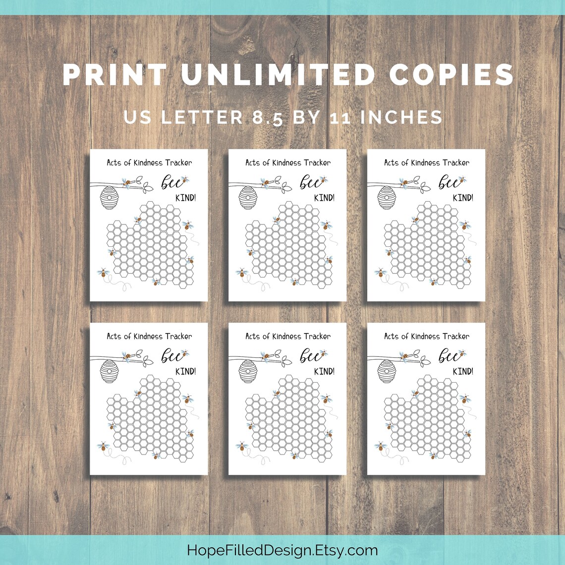 Acts of Kindness Tracker Be Kind World Kindness Day Random - Etsy