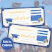 Editable Graduation Vacation Ticket, Vacation Surprise, Graduation Trip ...