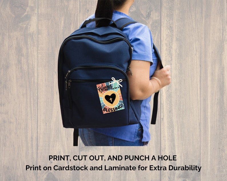 Backpack Blessing Tags, Back to School Prayer, Sunday School Gift ...