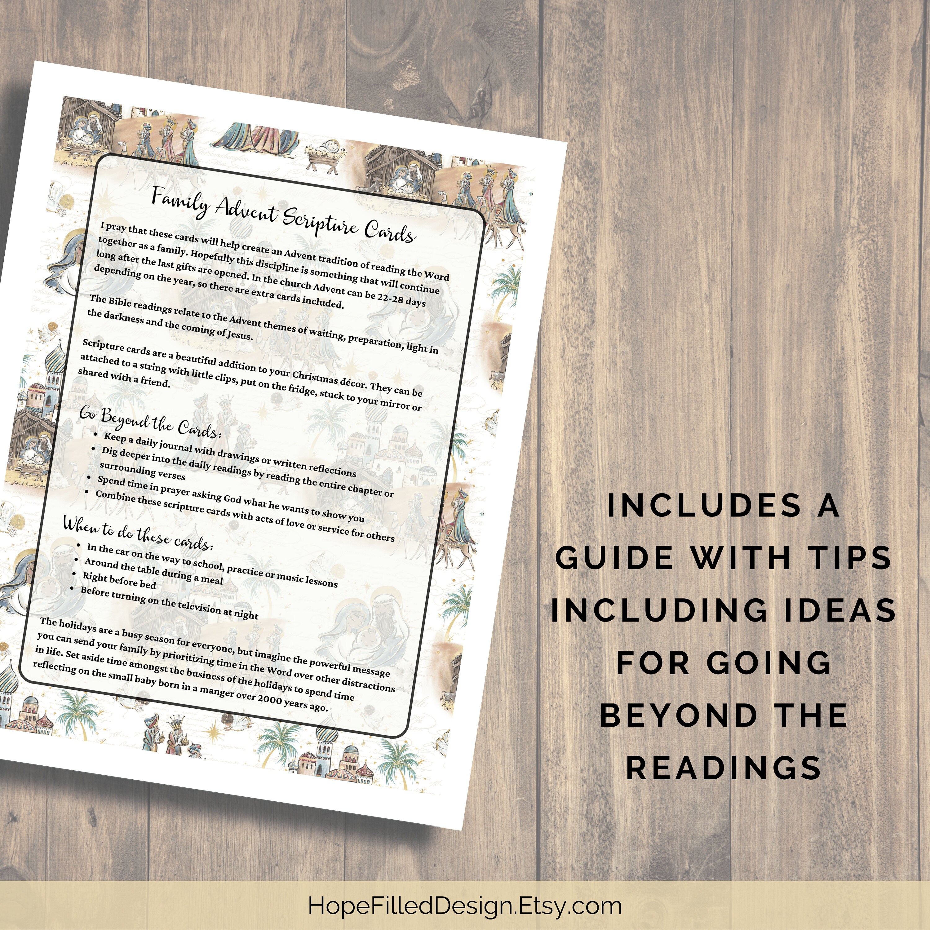Advent Calendar Scripture Cards, Christmas Advent Calendars Printable ...