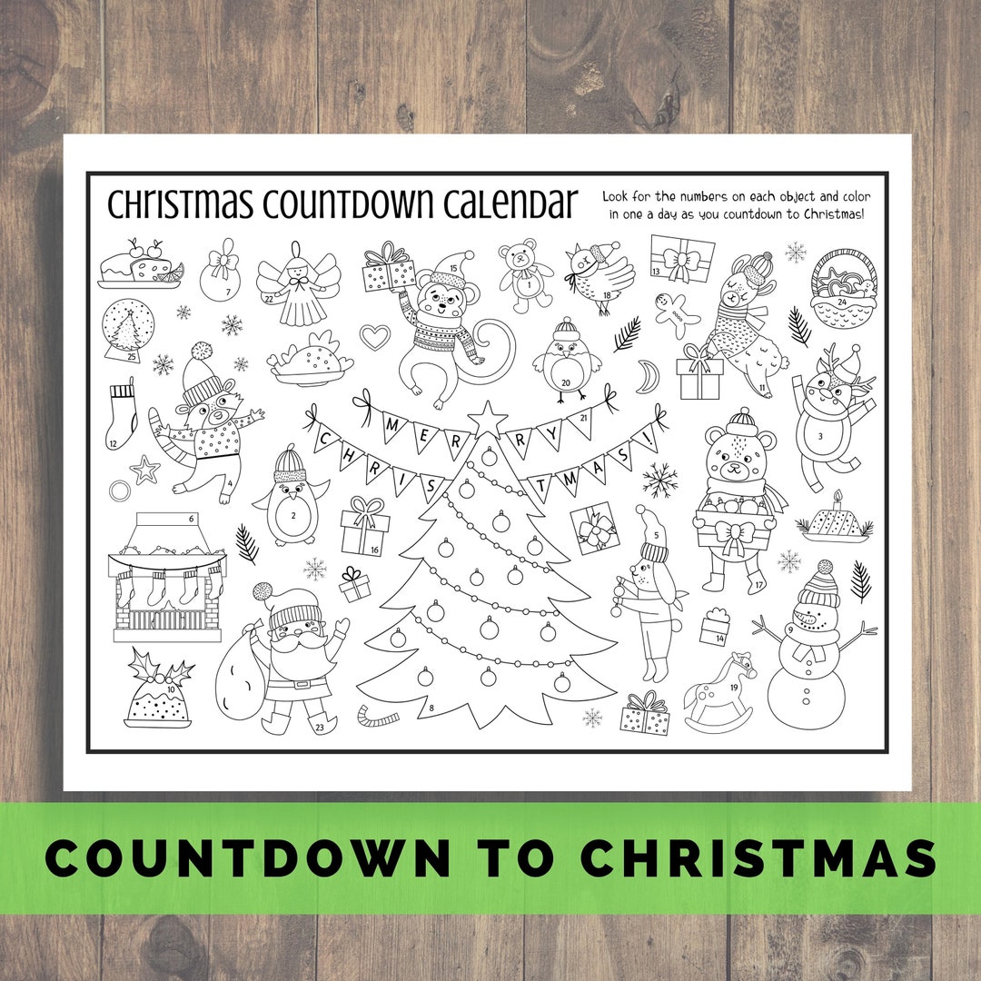 Advent Calendar for Kids, Countdown to Christmas, Advent Calendar ...