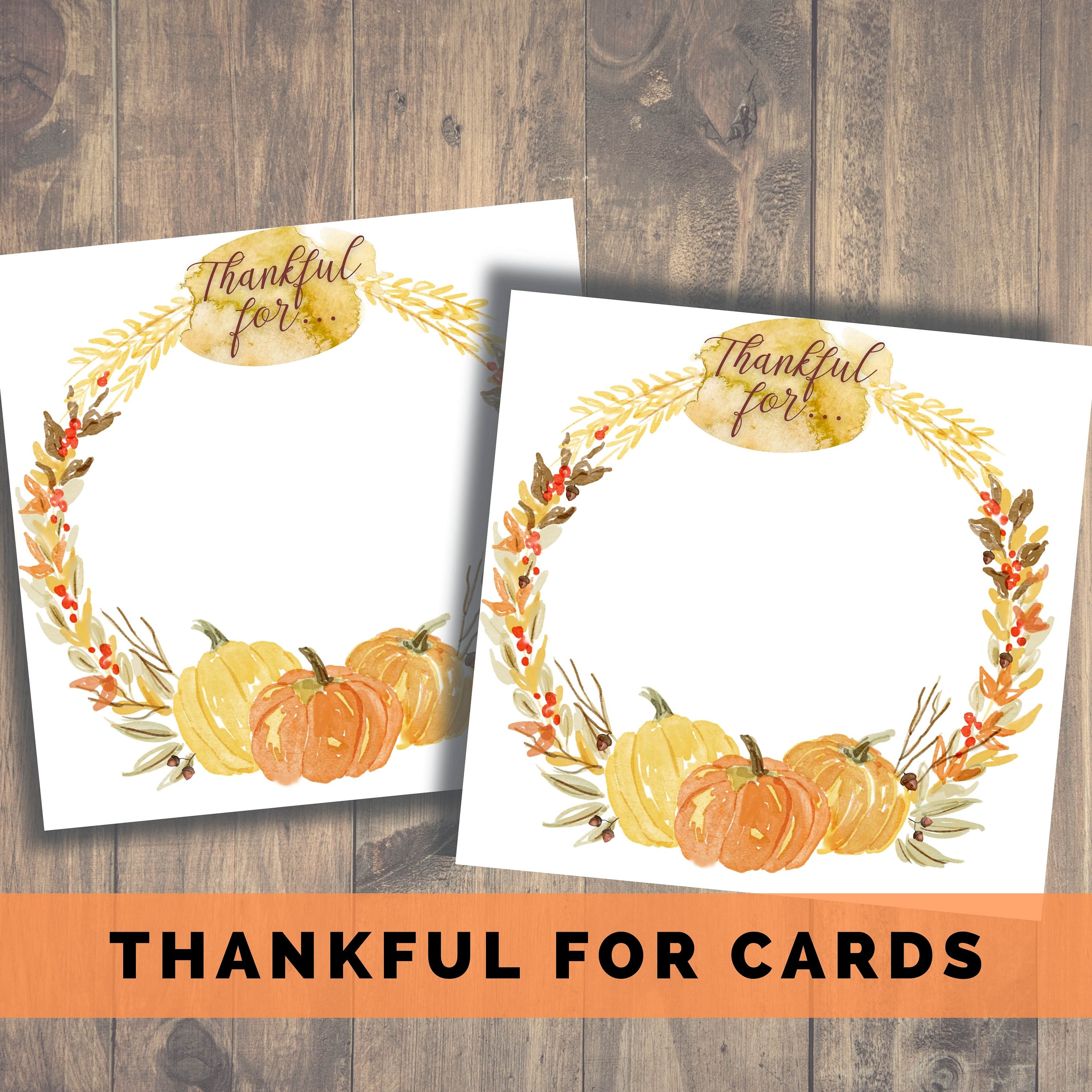 Thankful for Cards Place Card Signs Thanksgiving - Etsy