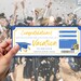 Editable Graduation Vacation Ticket, Vacation Surprise, Graduation Trip ...