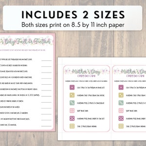 Printable Mother's Day Game Bundle, Mothers Day Brunch or Dinner ...