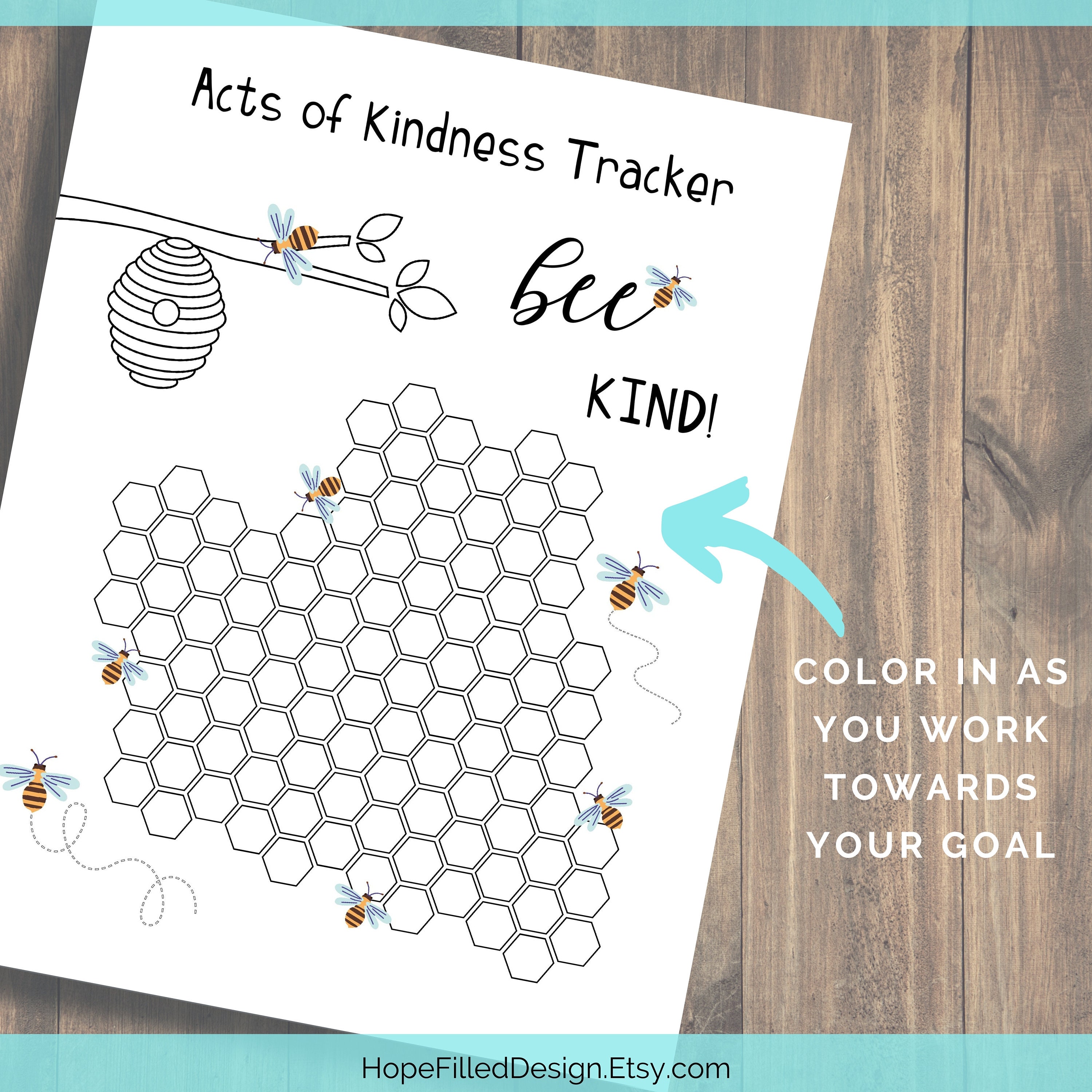 Acts of Kindness Tracker Be Kind World Kindness Day Random | Etsy Canada