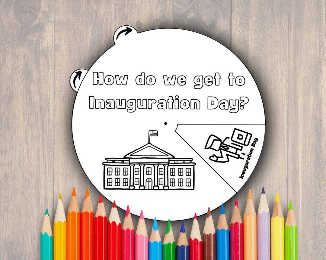 Inauguration Day 2025 Spinner Activity, Homeschool Inauguration Lesson ...