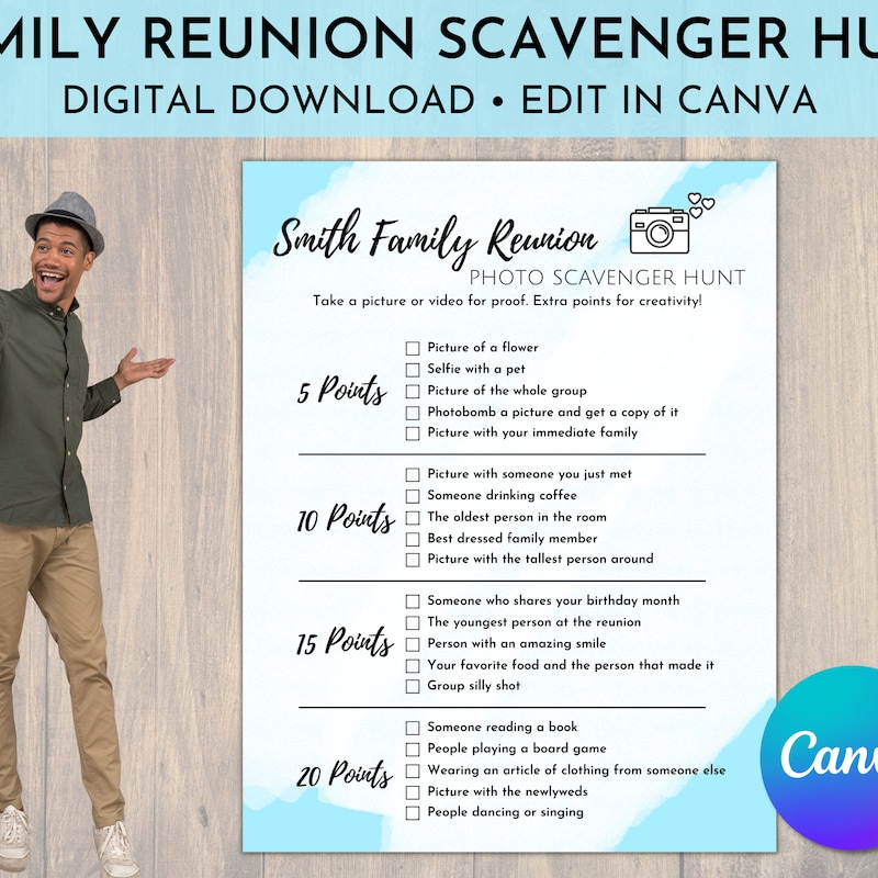 Scavenger Hunt Family Reunion - Etsy