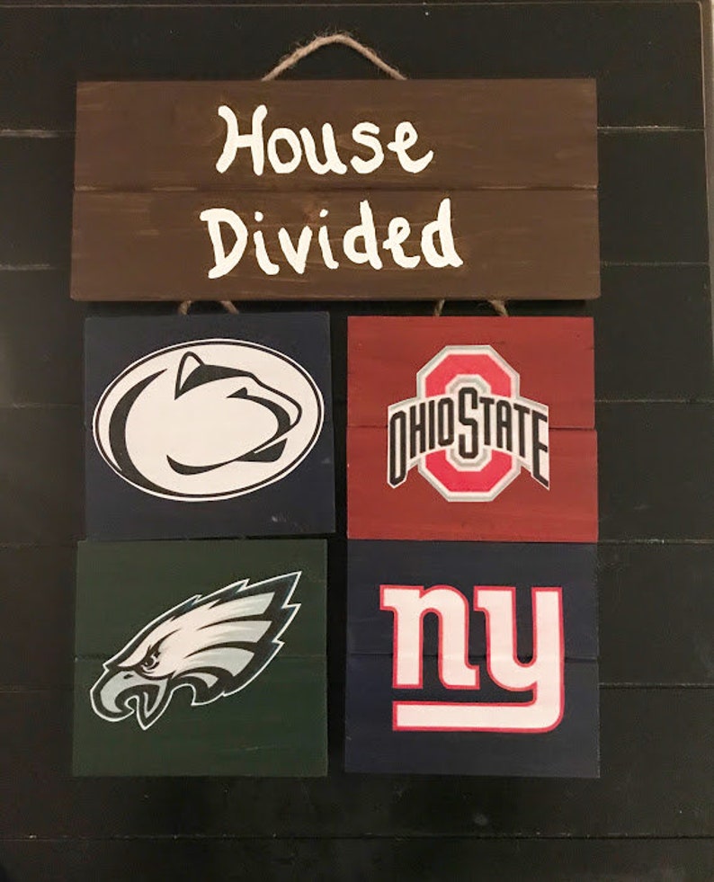House Divided Sports Sign - Etsy